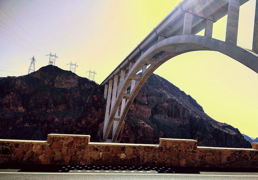 Hoover Dam Overlook Bridge Photograph by Trisha Olivas - Fine Art America