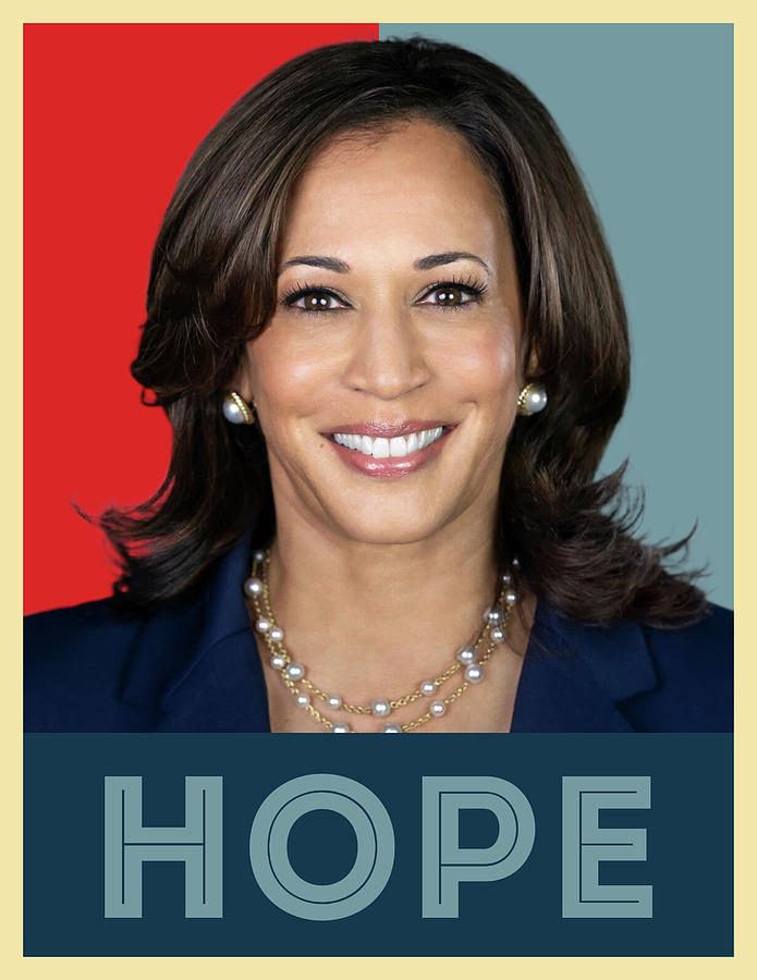 Hope Poster Kamala Harris VICE PRESIDENT Painting by Celestial Images ...