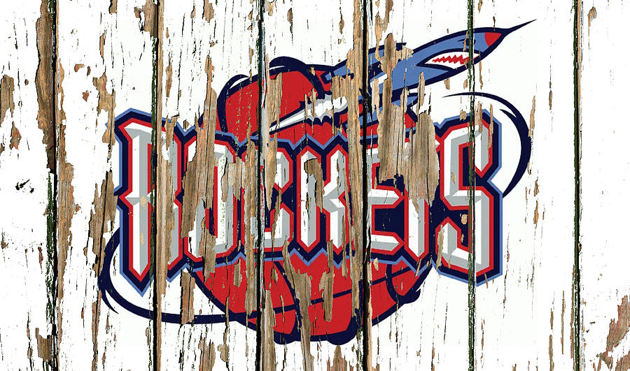 Houston Rockets Vintage Logo on White Peeling Barn Wood Paint Mixed ...