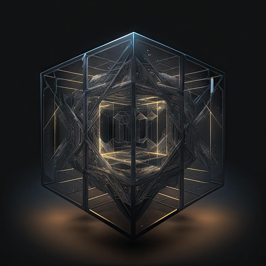 Hypercube I Digital Art by Hyper Forms - Fine Art America