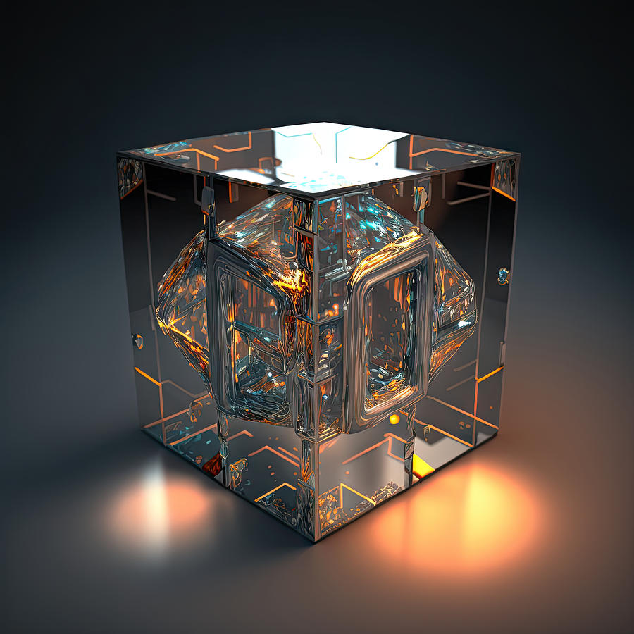 Hypercube XII Digital Art by Hyper Forms - Pixels