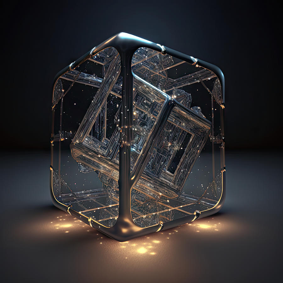 Hypercube XVIII Digital Art by Hyper Forms - Pixels