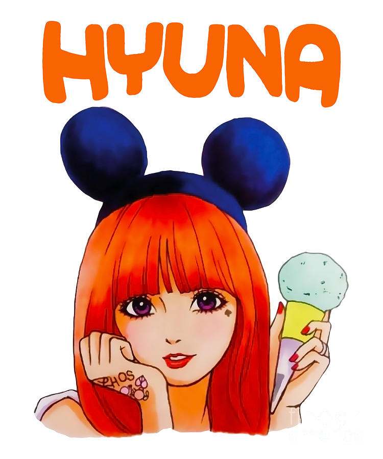 Hyuna Cute Mode Digital Art By Shirley Thomas Pixels