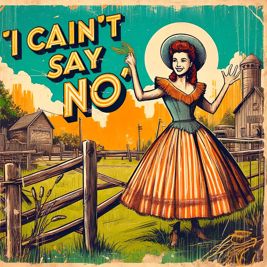 ''I Cain't Say No'' - Rodgers and Hammerstein Digital Art by Retro Movie Posters - Pixels Merch