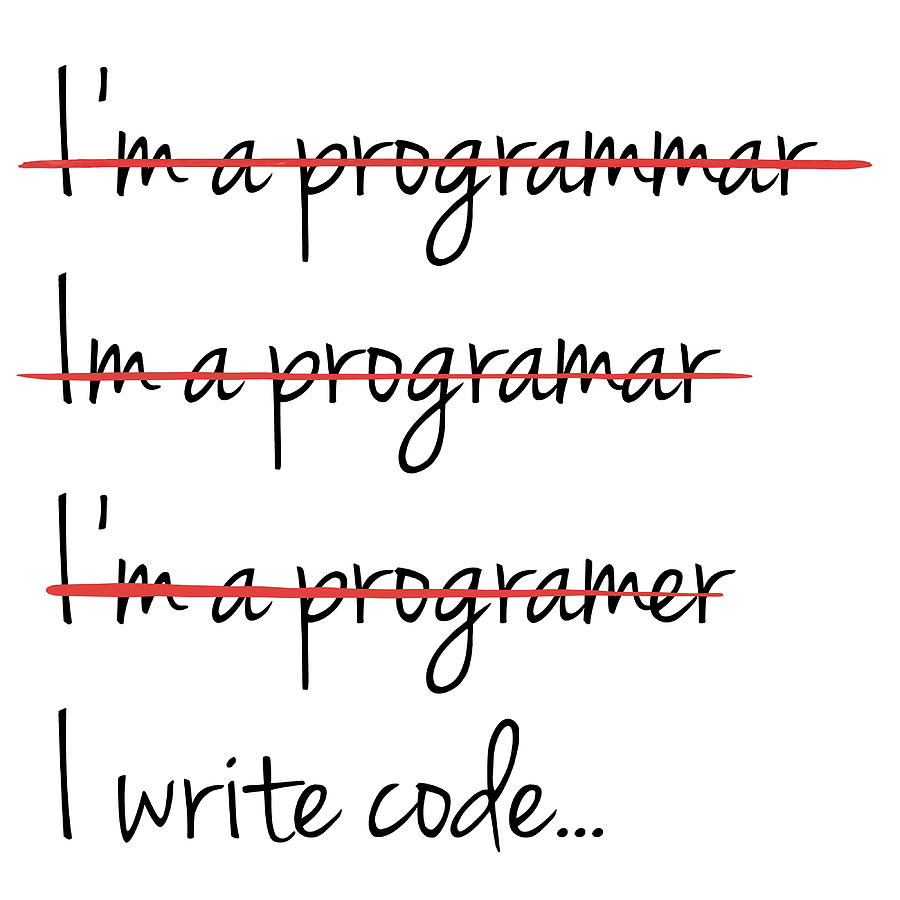 I Write Code Funny Programming Jokes Light Color Painting by Victoria ...