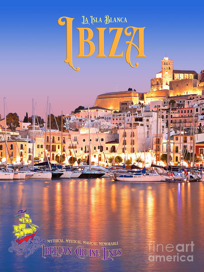 Ibiza Travel Poster Photograph by Eric Hwang - Fine Art America