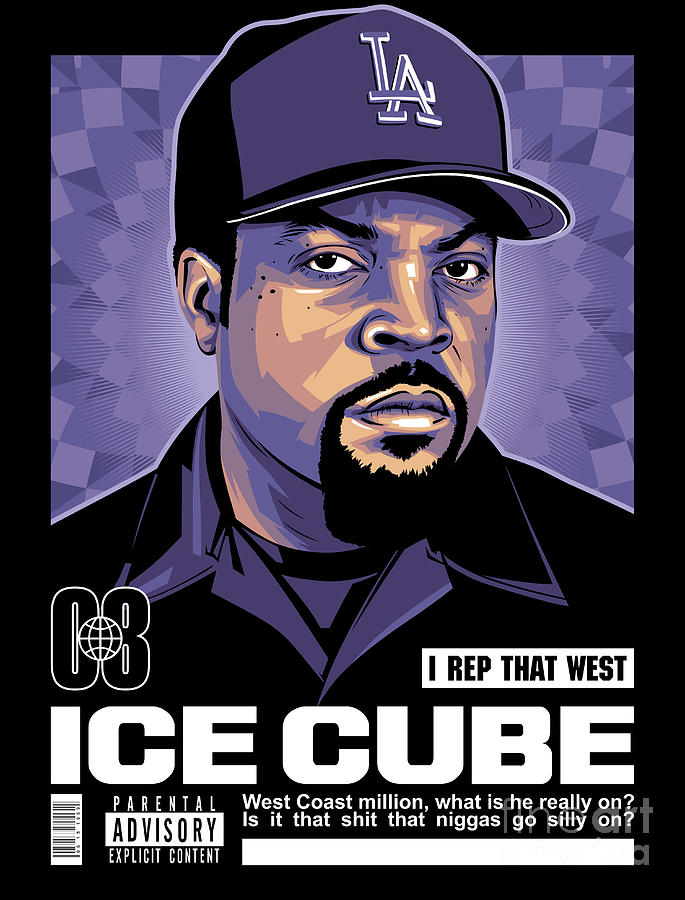 Ice Cube Digital Art by Warrock Design - Pixels