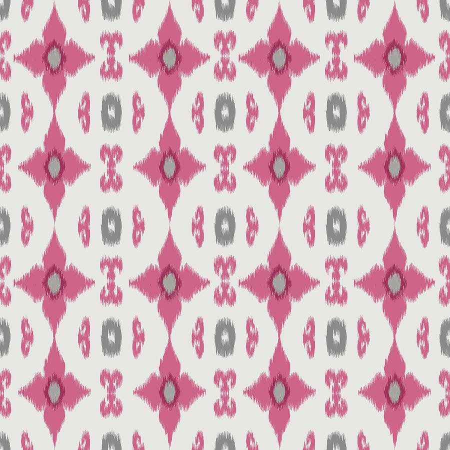 Pink Ikat Pattern