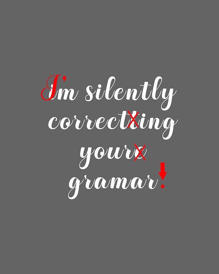 I'm Silently correcting your grammar, Funny English Teacher Ceramic Art ...