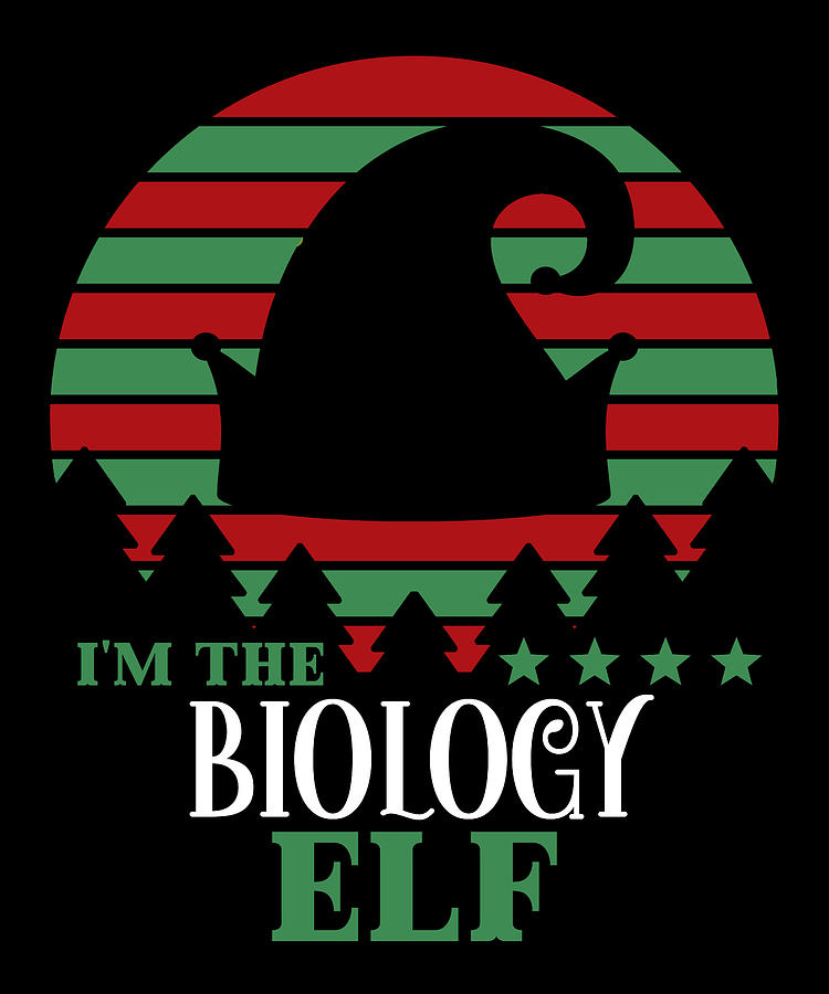 Im The Biology Elf Matching Christmas Digital Art by Vintage and Words ...