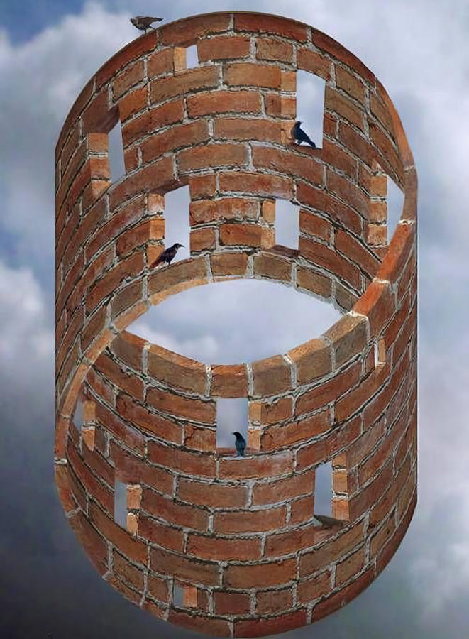 Impossible Structure Illusion retro Painting by Selina Wendy | Pixels