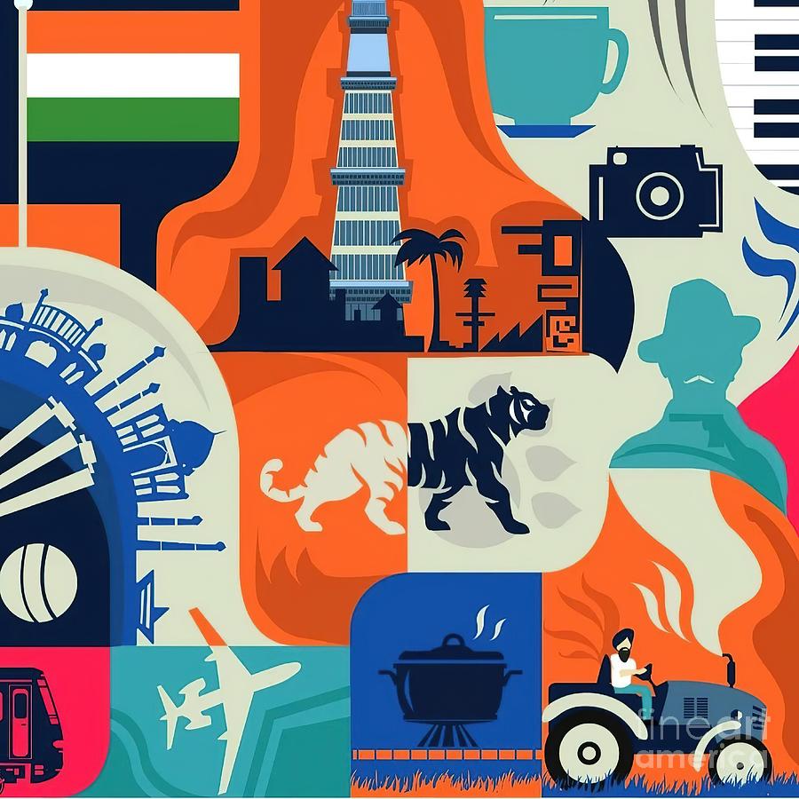 Indian Culture indias Fine Art work Painting by Harrison Brown | Fine Art America