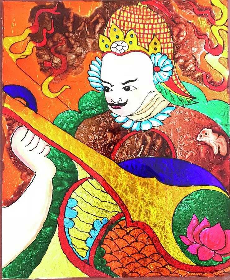 Indian history through paint Glass Art by Ritika Agrawal - Fine Art America