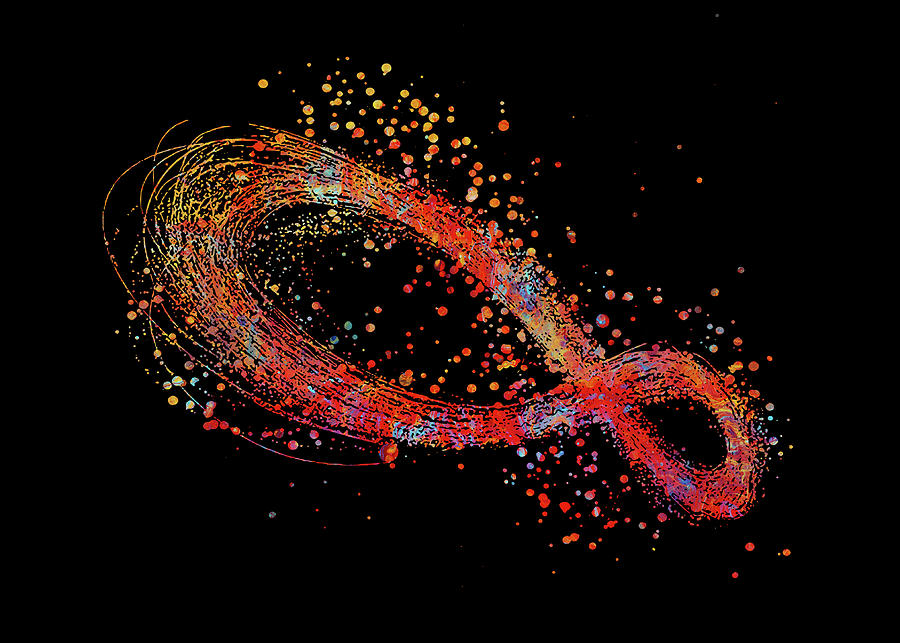 Infinity Symbol Watercolor Print Infinity Sign With DNA Helix Poster ...