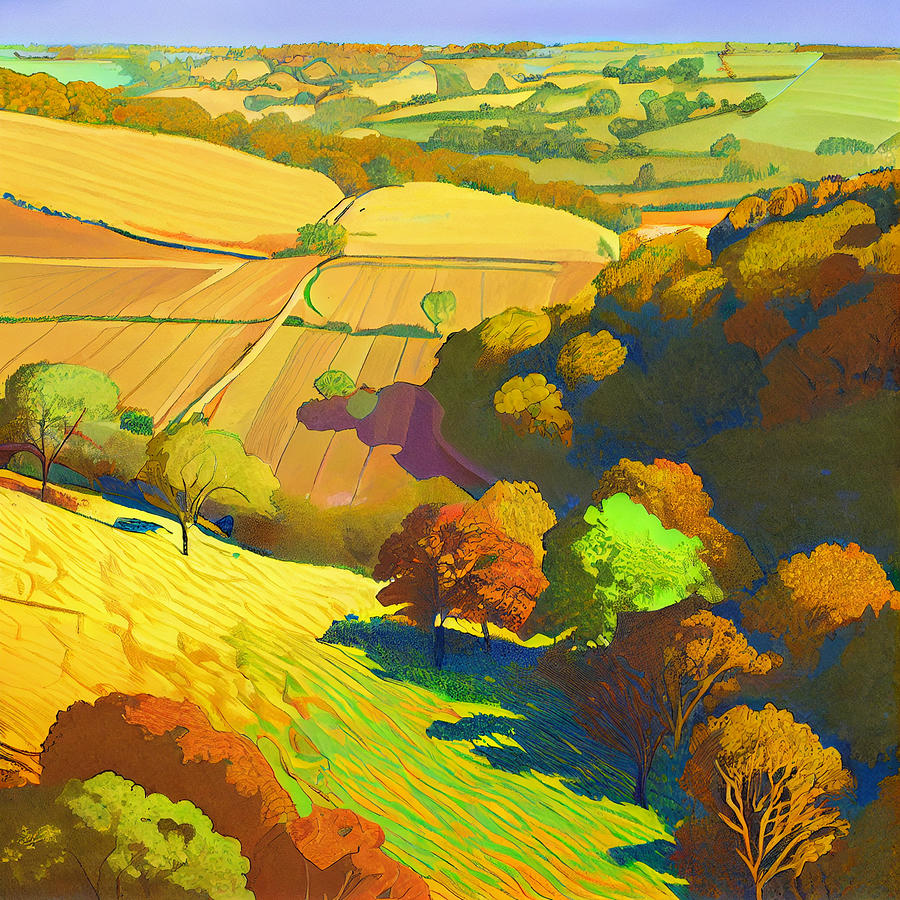 Iowa Loess Hills style of Virginia Lee Burton d6339a03 0435e5 645c69 ...