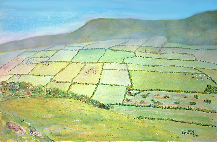 Irish Patchwork Painting by Denny O'Connell - Fine Art America