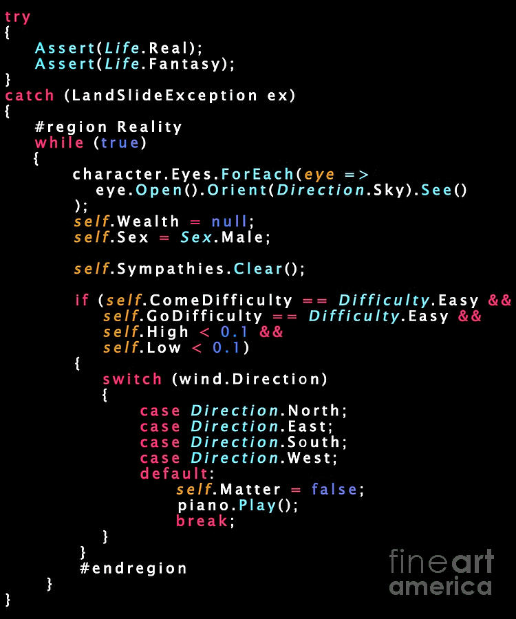 Is This The Real Life Coding Programming Color Tapestry - Textile by ...