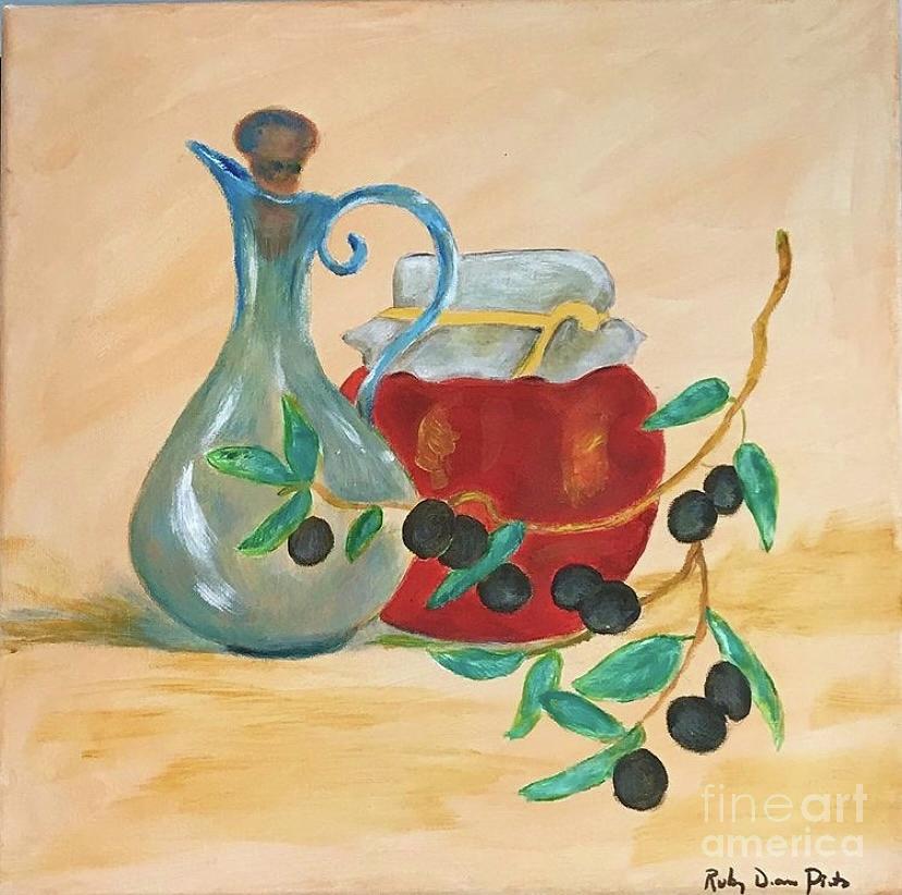 Italian still life Painting by Ruby Ruby - Fine Art America