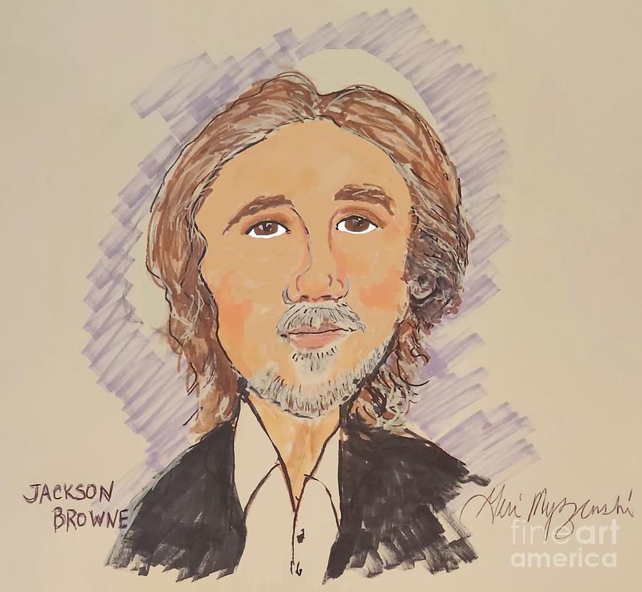 Jackson Browne Mixed Media By Geraldine Myszenski Fine Art America