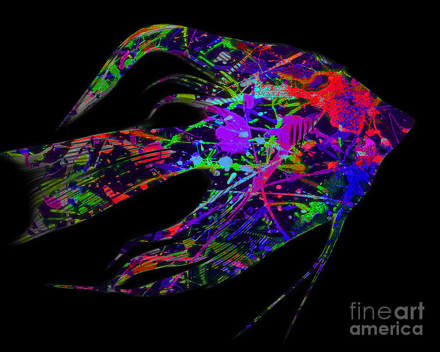 Jackson Pollocks Pet Fish 24 Digital Art by Chris Taggart - Pixels