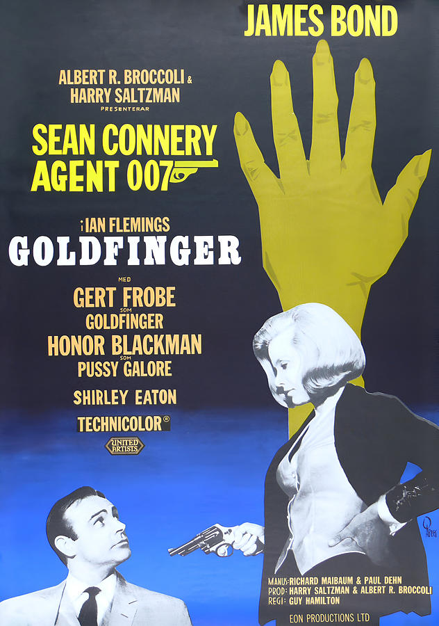 James Bond - Goldfinger - 1964 Action Adventure Digital Art by Retro Movie Poster - UPSCALED ...