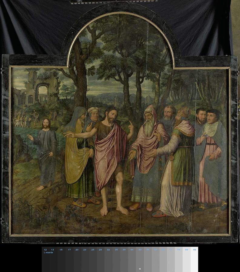 Jan van Coninxloo II - Triptych with Scenes from the Life of St John the Baptist Painting by Les ...