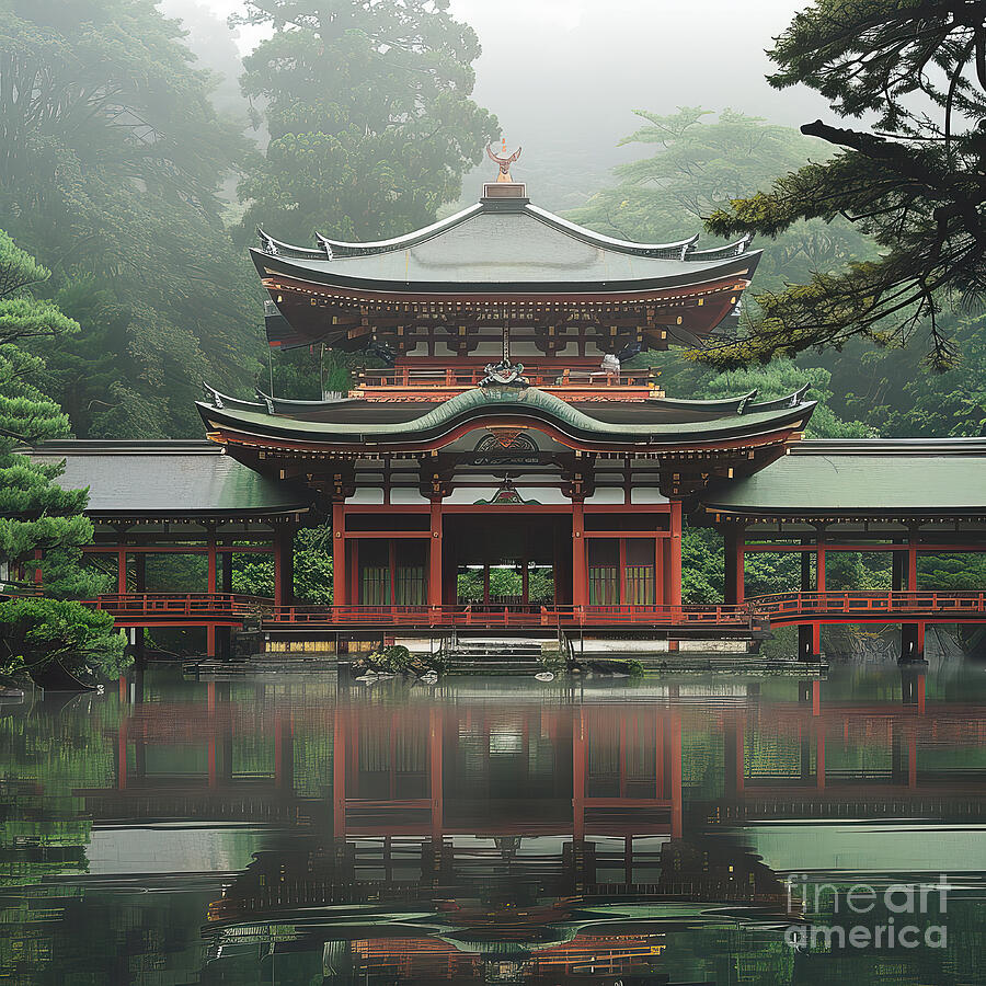 Japanese Architecture Digital Art by Elisabeth Lucas - Fine Art America
