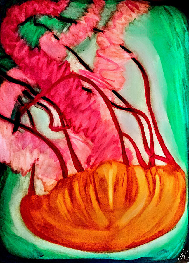 Jellyfish 3 Drawing by Ell Cee - Fine Art America