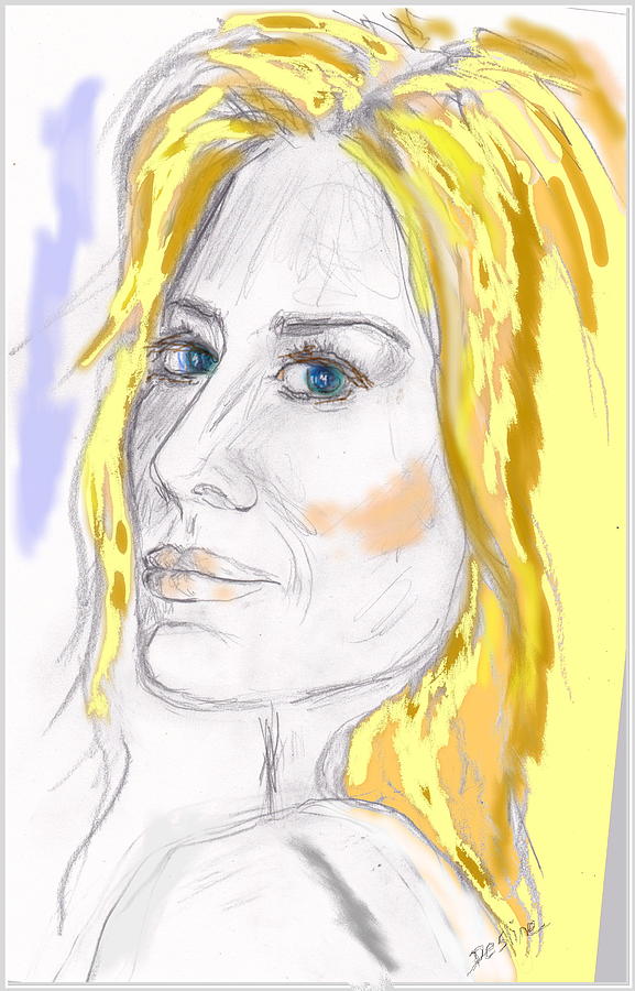 Jennifer Aniston Mixed Media by Desline Vitto - Fine Art America
