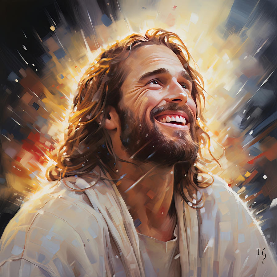 JESUS - Radiant Embrace Mixed Media by Ivan Guaderrama - Fine Art America