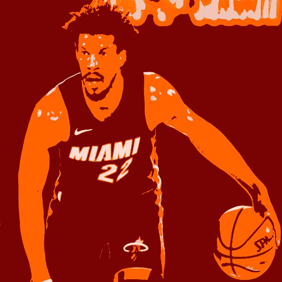 Jimmy Butler Miami Painting by Jack Bunds | Pixels