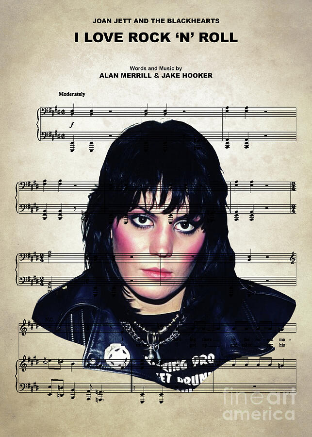 Joan Jett and the Blackhearts - I Love Rock n Roll Digital Art by Bo ...