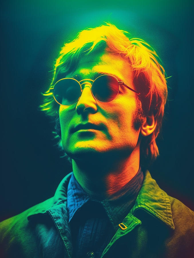 John Lennon Surreal Cinematic Minimalistic Shot df fc cc ada bcab, by Asar Studios Painting by ...
