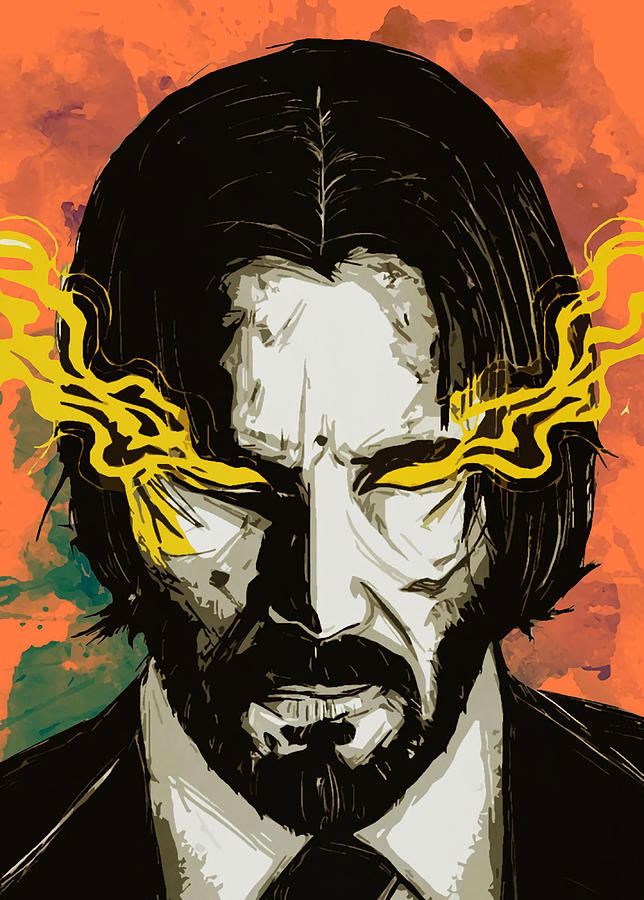 John Wick 6 Poster cute Painting by Elliott Thompson - Pixels