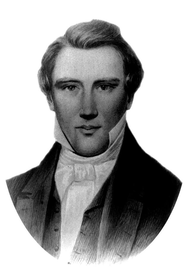 Joseph Smith Jr 1805-1844 head-and-shoulders portrait facing front ... Joseph Smith Jr 1805-1844 head-and-shoulders portrait facing front ...
