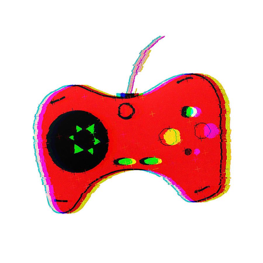 Joystick Drawing Digital Art by Nayla Palacios