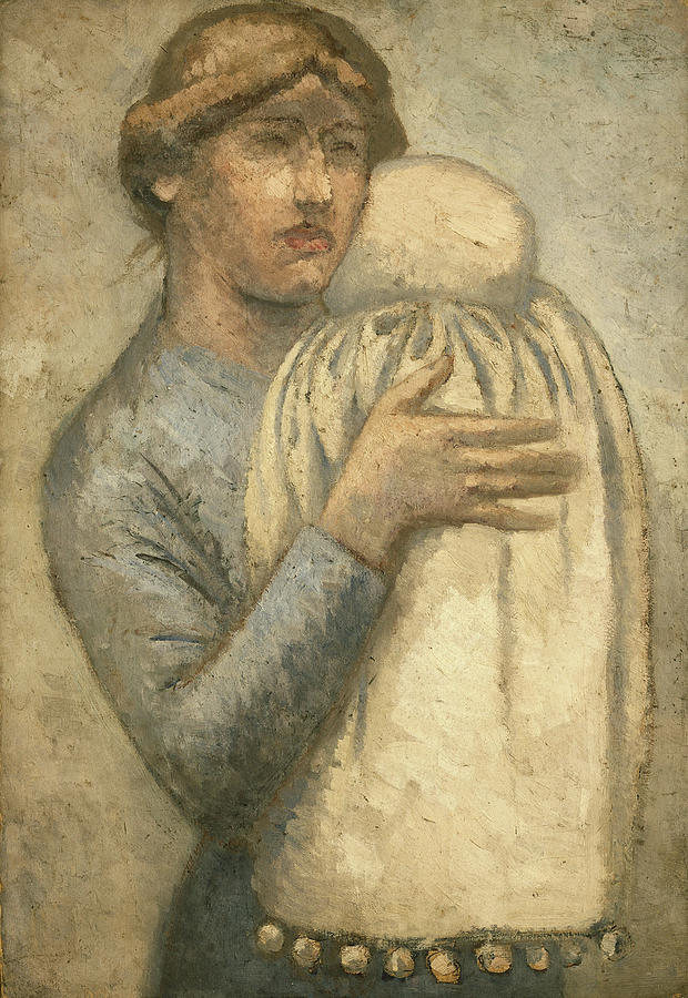 Julio Gonzalez / 'Motherhood', 1914-1918. Painting by Julio Gonzalez -1876-1942- - Fine Art America