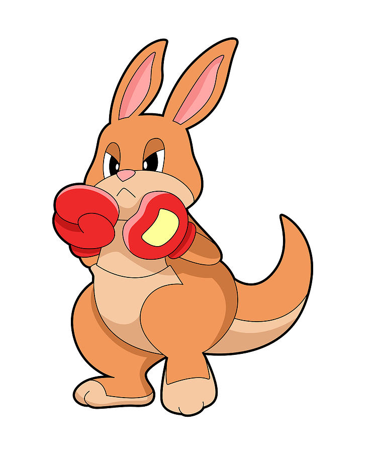 Kangaroo at Boxing with Boxing gloves Painting by Markus Schnabel - Fine Art America