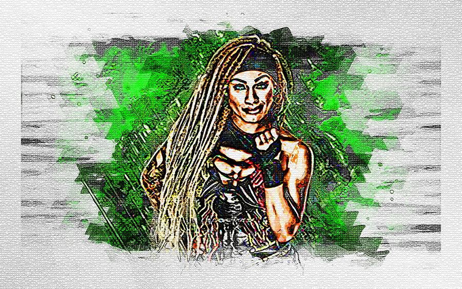 Kayden Cer Allyssa Lyn Lane American Wrestler Wwe Mixed Media By Miller