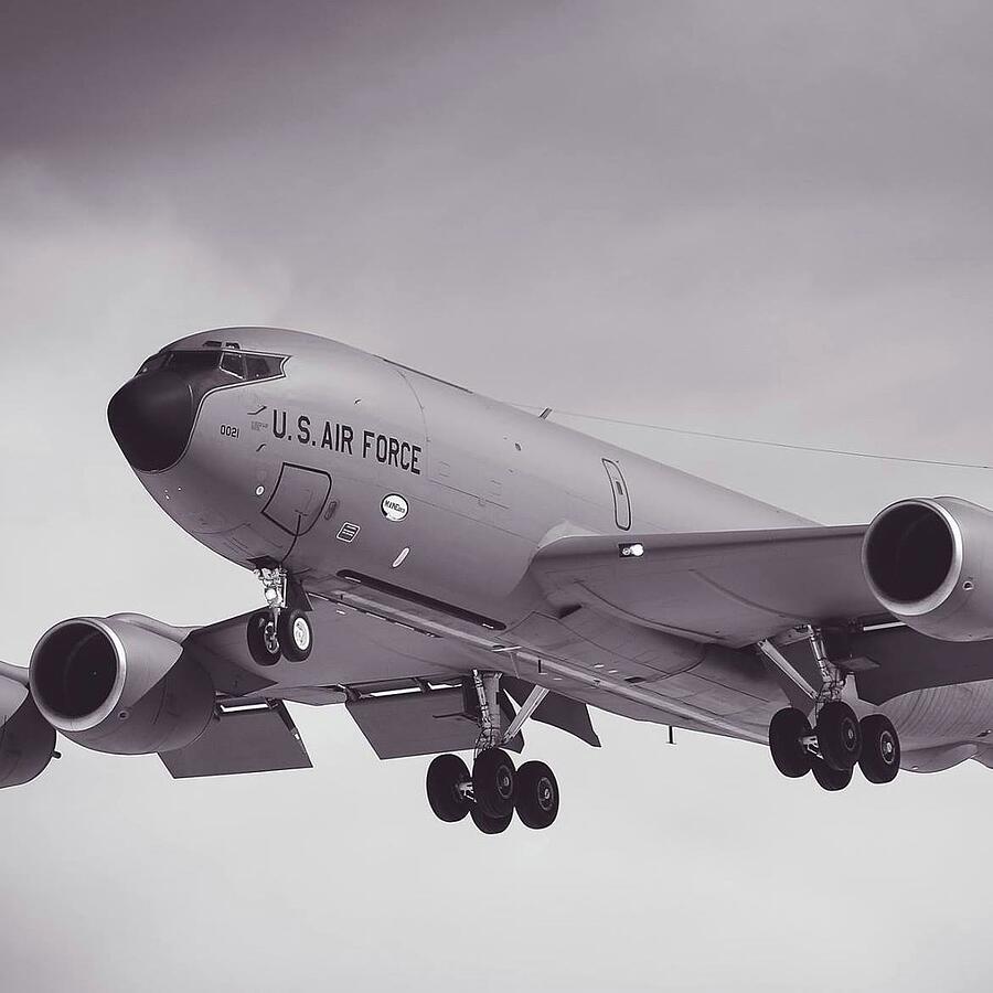 KC-135 Landing Photograph by Kyle Tufts - Pixels