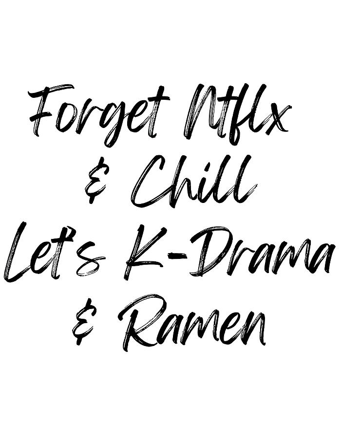 KDrama amp Ramen Poster stars Painting by Saunders Bennett - Pixels