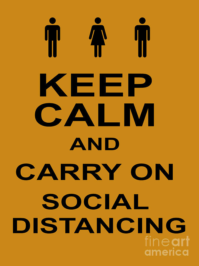 Keep Calm and Carry On Social Distancing Novel Coronavirus COVID 19 ...