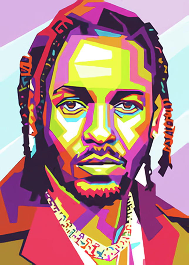 Kendrick Lamar Wpap Digital Art By Amy Thomas Fine Art America