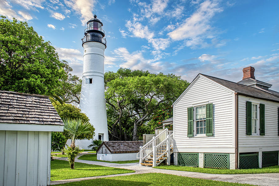 Key West Lighthouse and Keepers Quarters Photograph by Mark Chandler ...