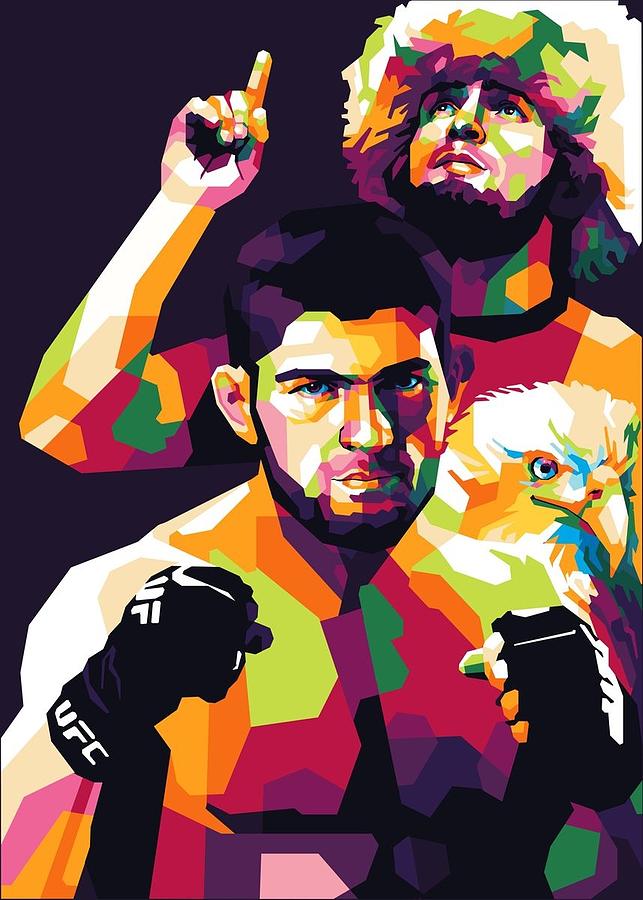 Khabib Nurmagomedov-06 Digital Art by Thuy Dinh Thi - Pixels