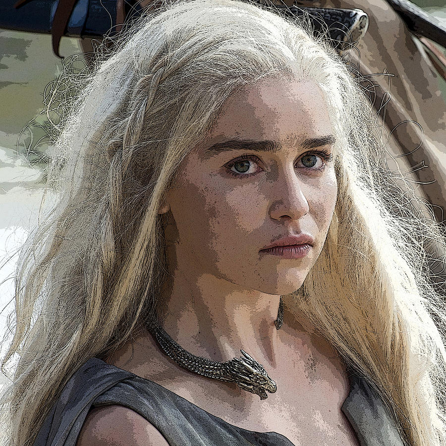 Khaleesi Mother of Dragons Digital Art by Meraj Fathi - Fine Art America