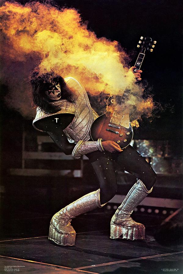 Kiss Alive II Ace Frehley Photograph by Vintage Kodachrome Slides - Fine Art America