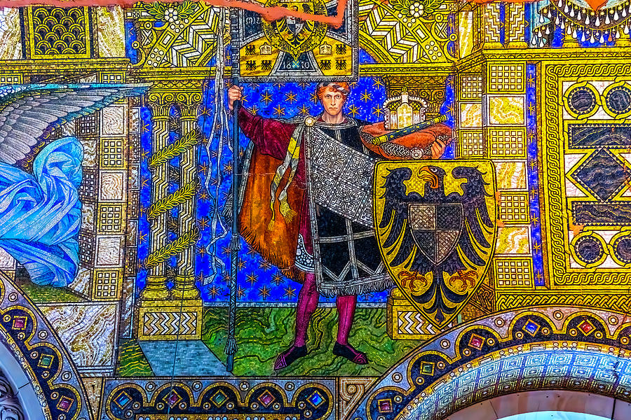 Knight Mosaic Kaiser Wilhelm Memorial Church Berlin Germany Photograph ...