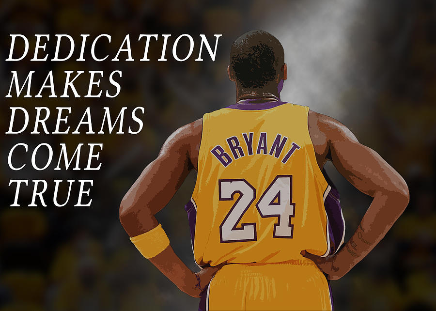 Kobe Bryant Motivational Poster Digital Art by Tyler Sinden | Fine Art ...