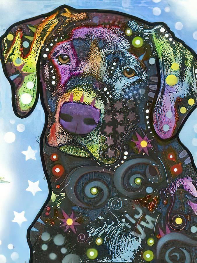 Labrador Dog Drawing by DHBubble - Fine Art America